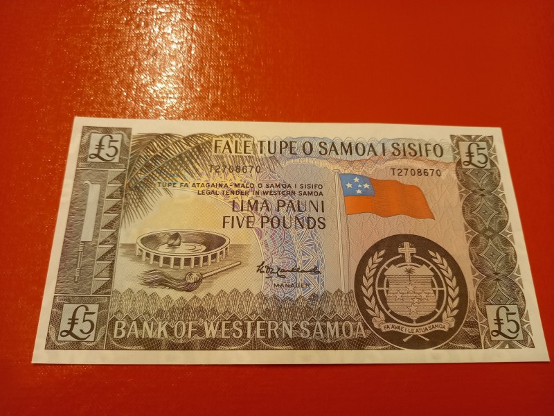 ZAPADNA SAMOA 5 FUNTI UNC