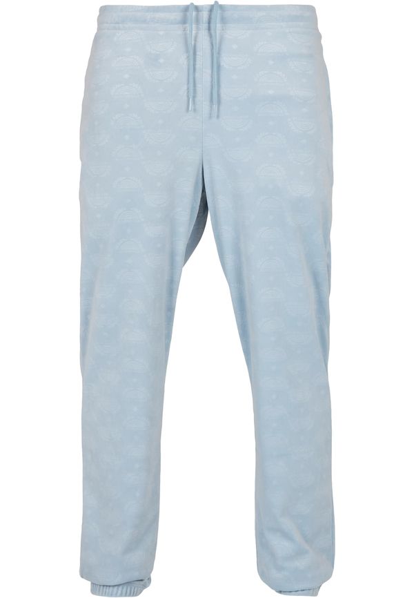 SOUTHPOLE AOP VELUR PANTS BABYBLUE