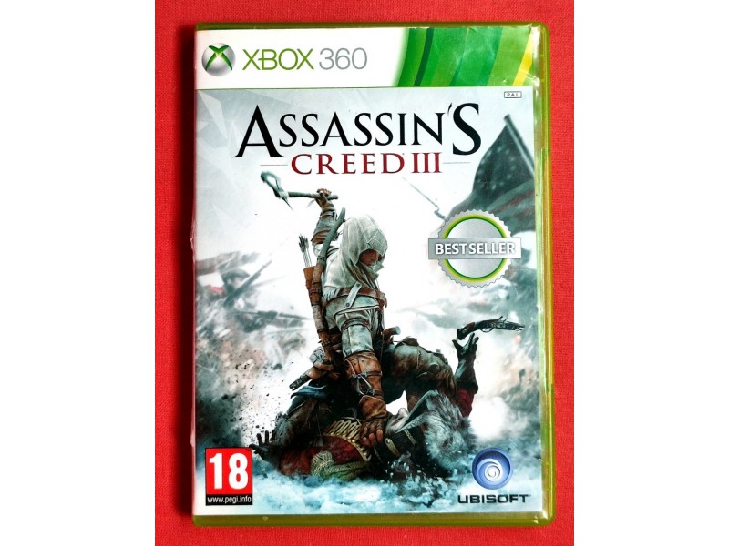 Assassins Creed III 2xcd / XBox 360 Originalna Igra