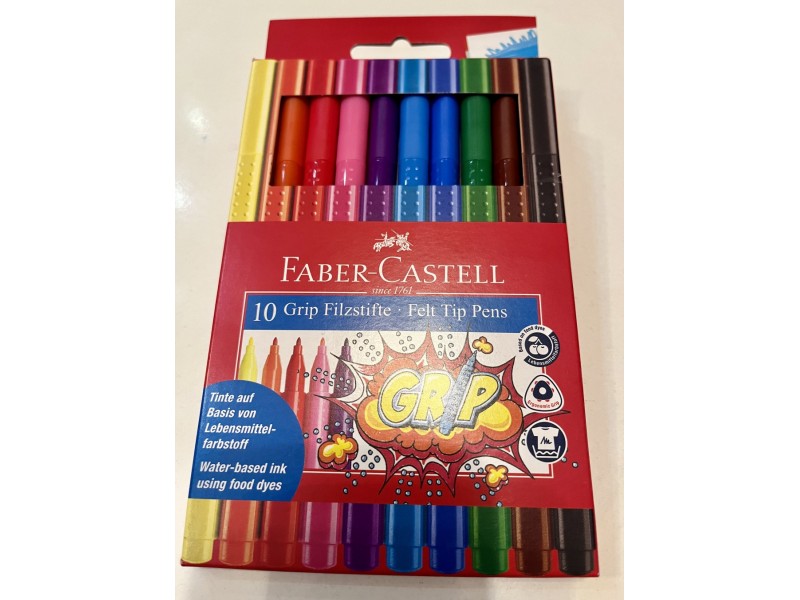 NOV FABER CASTELL Flomasteri Grip 1/10 155310 NOVO pako