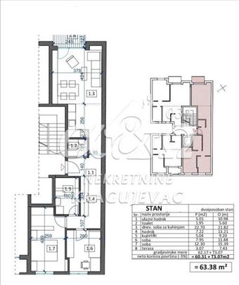 Kragujevac, Centar, Stan, 3.0, 63,00m2