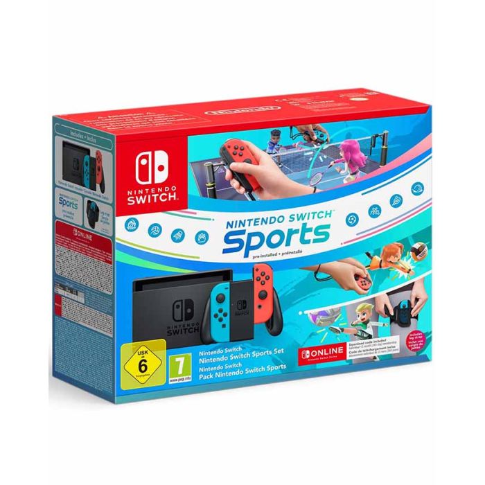 Konzola Nintendo SWITCH Red and Blue Joy-Cons + Nintendo Switch Sports + 12 meseci Nintendo Switch Online