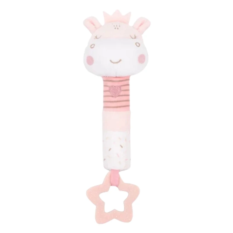 Kikka Boo Hippo Dreams zvečka za bebe sa glodalicom