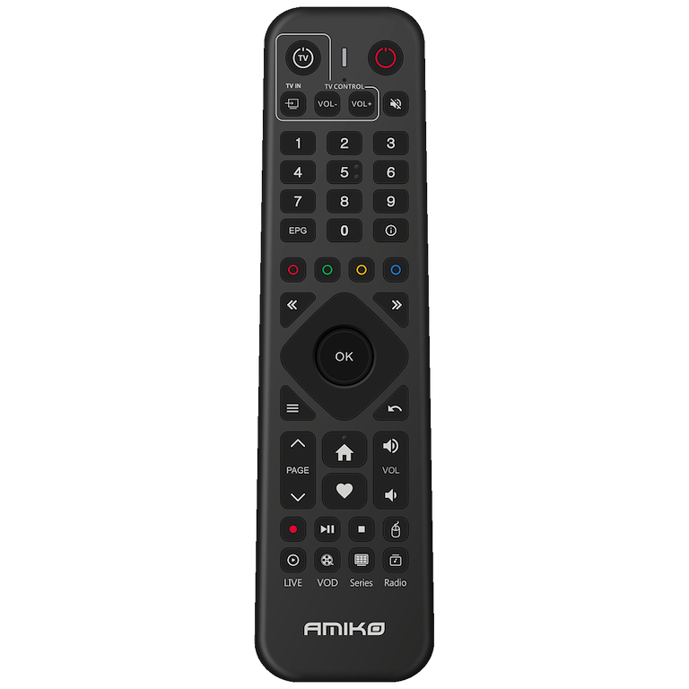 Amiko Daljinski upravljač za Amiko A4/A5/A6/A9 IP Box – Android IR/TV Remote control