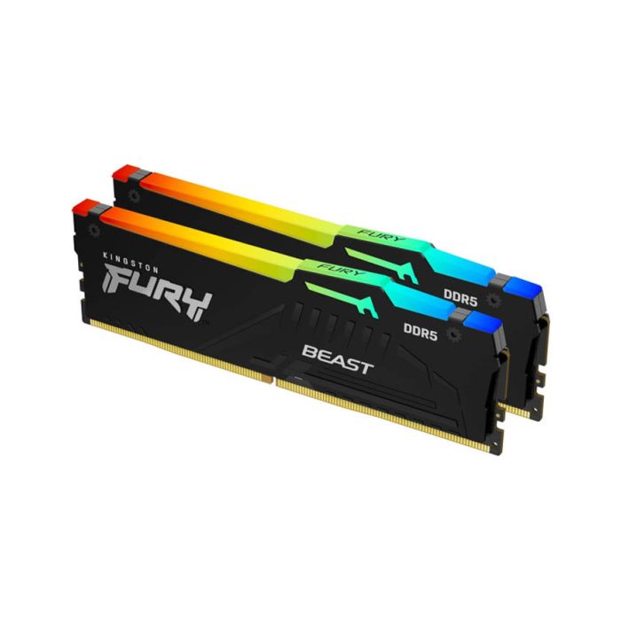 Ram memorija Kingston DDR5 16GB 5600MHz FURY Beast RGB KF556C40BBAK2-16 (2x8GB)