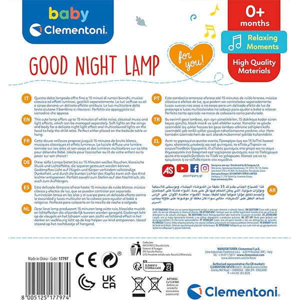 Baby Goodnight Lamp Clementoni CL17797