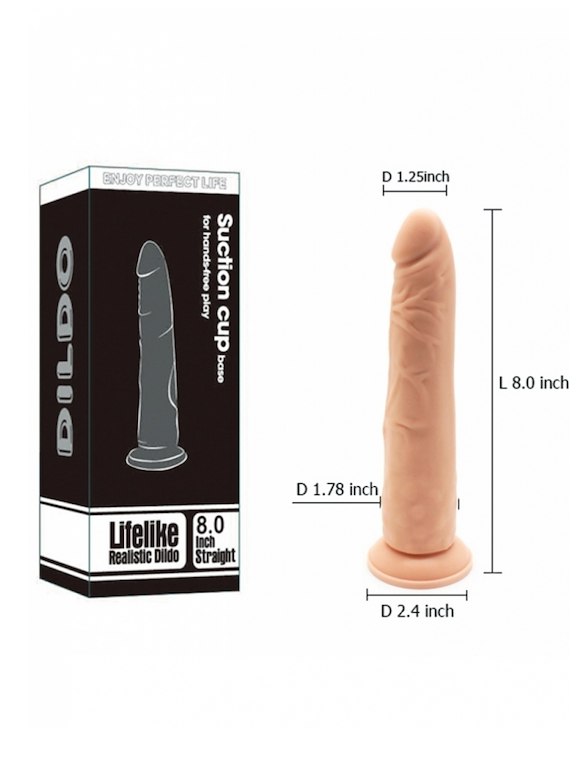 Silikonski dildo u boji kože AT 2023