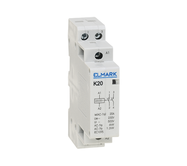 Modularni kontaktor K20 25A 2NO 230V 23013 Elmark