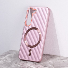 Futrola Magsafe Stripe za Samsung S911B Galaxy S23 roze