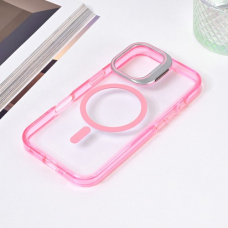 Futrola Magsafe transparent za iPhone 16 6.1 pink