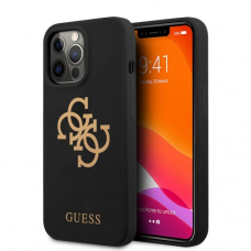 Futrola Guess Hc Silicone za iPhone 13 Pro 6.1 crna (GUHCP13LLS4GGBK)