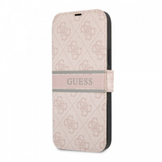 Futrola Guess Stripe Bk Pu za iPhone 13 6.1 roze (GUBKP13M4GDPI)