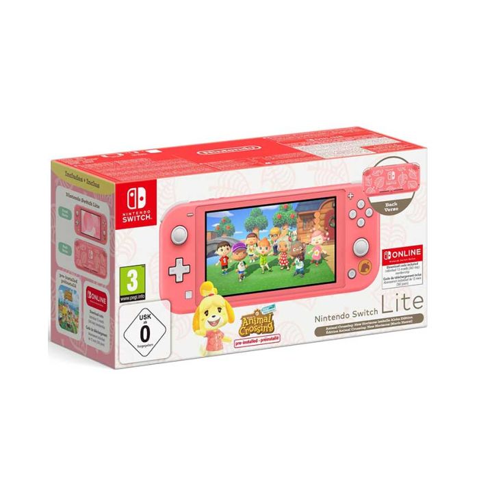 Konzola Nintendo SWITCH Lite Coral - Isabelle's Aloha Edition + 12 meseci NSO