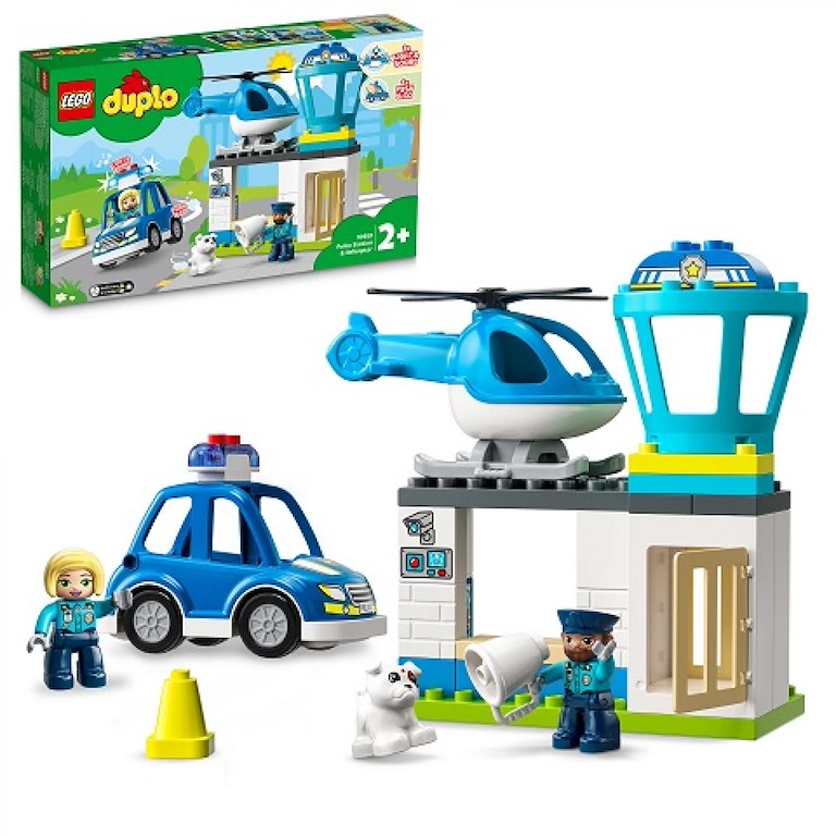 LEGO DUPLO TOWN POLICE STATION & HELICOPTER