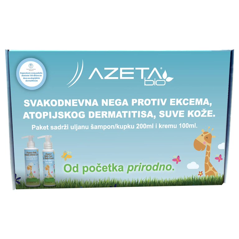 AzetaBio paketić za ekcem, atopijski dermatitis i suvu kožu