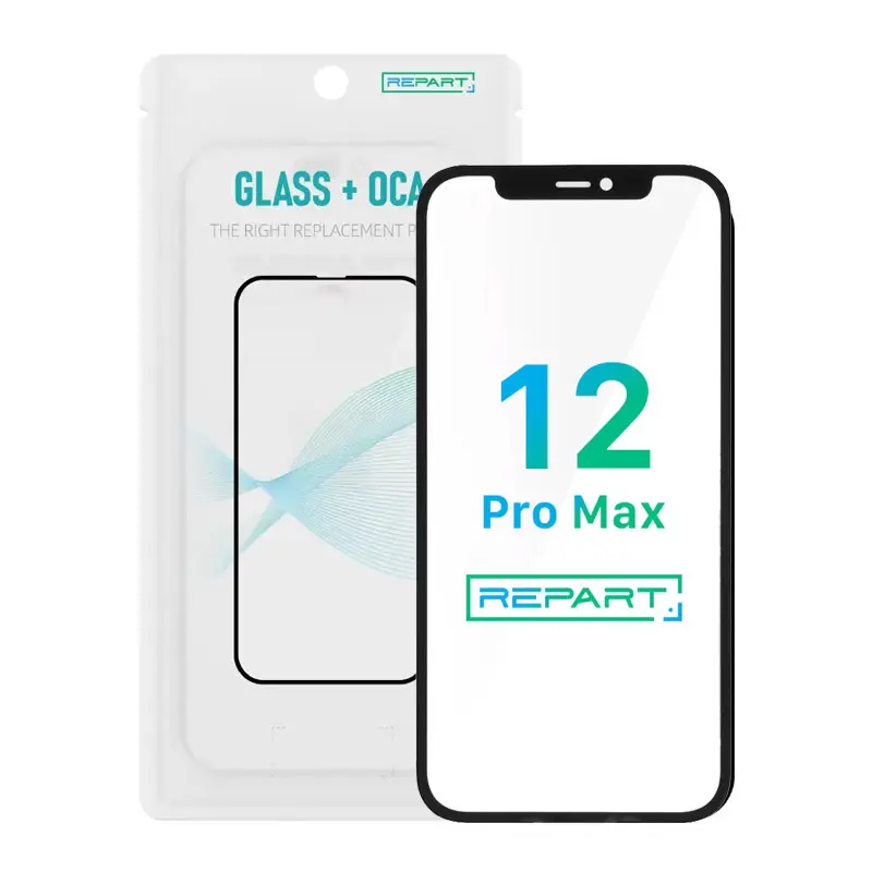 Staklo za touch screen za mobilni telefon IPhone 12 Pro Max, Crno + Oca