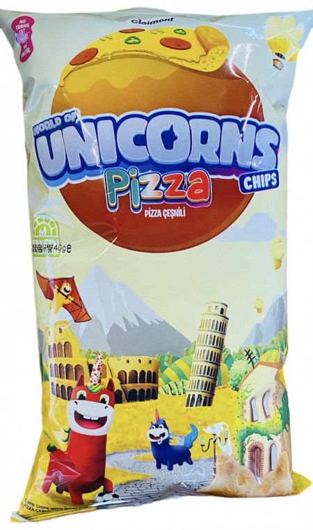 Unicorns corn chips pizza 40g (15/1)