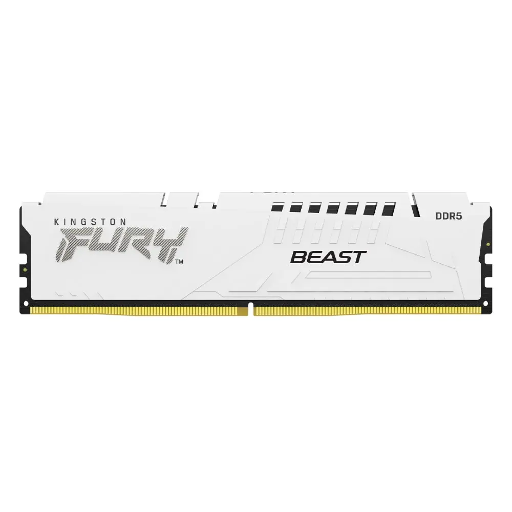 Kingston RAM memorija DDR5 16GB 6000MHz CL36 DIMM [FURY Beast] White EXPO KF560C36BWE-16