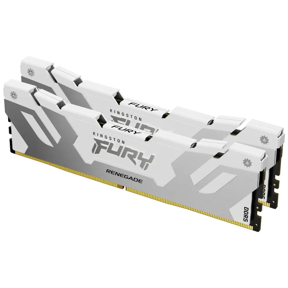 Kingston RAM memorija DDR5 32GB (2x16GB) 7200MHz CL38 DIMM [FURY Renegade] White XMP KF572C38RWK2-32