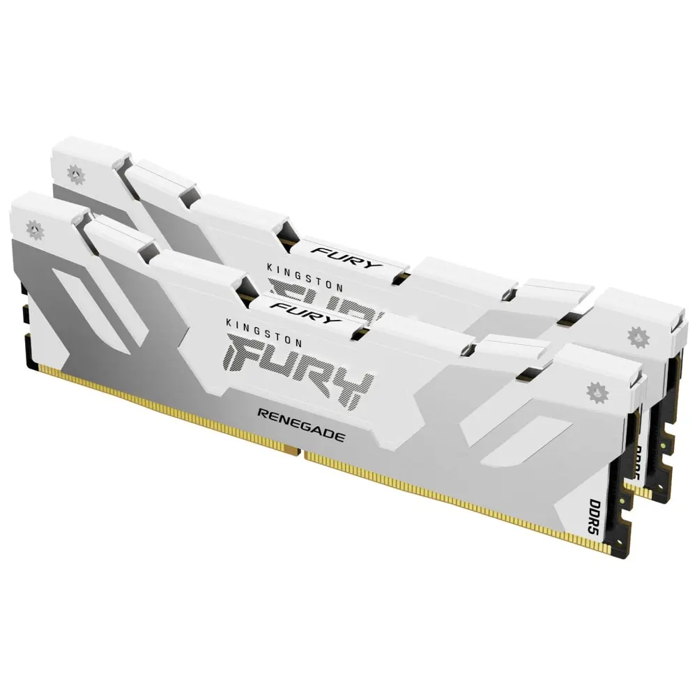 Kingston RAM memorija DDR5 32GB (2x16GB) 6800MHz CL36 DIMM [FURY Renegade] White XMP KF568C36RWK2-32