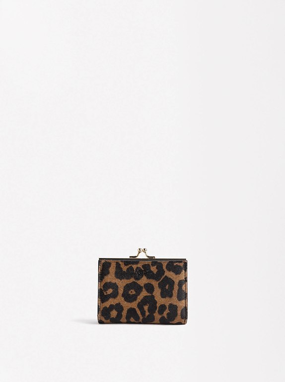 LEOPARD PRINT LEATHER WALLET