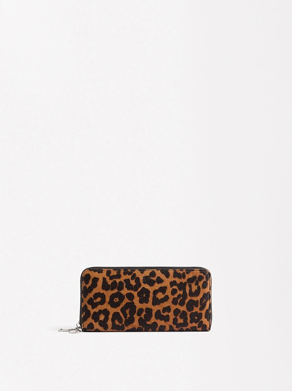 LEOPARD PRINT LEATHER WALLET