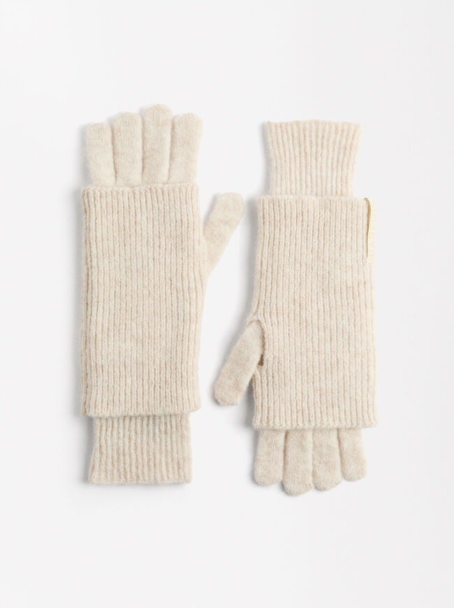 Knitted Gloves With Wool