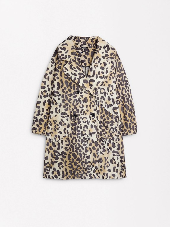 LIGHTWEIGHT LEOPARD PRINT PARKA