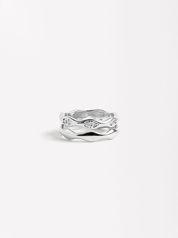 Double ring with zirconia