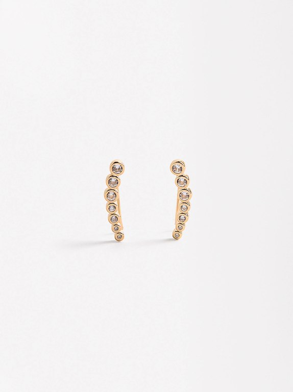 Earjackets Earrings With Zirconias