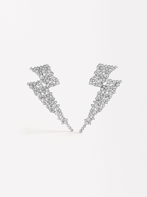 SILVER LIGHTNING EARRINGS