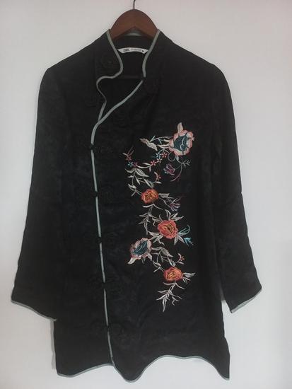 Zara, crna kimono haljinica, 38