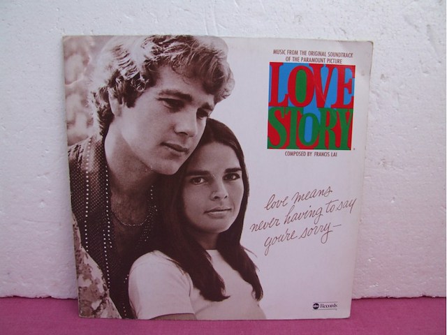 Love Story Movie Soundtrack by Francis Lai ABC Records