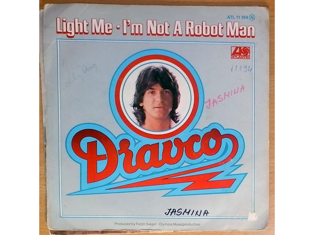 SP ZDRAVKO ČOLIĆ (DRAVCO) - Light Me (1978) VG-