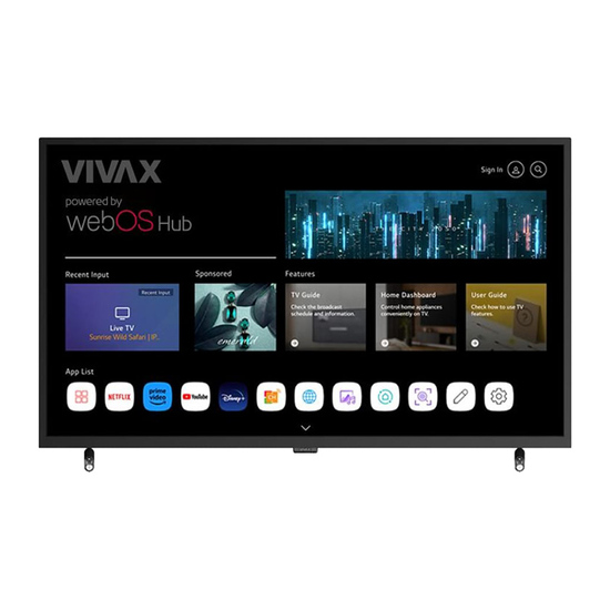 Televizor Vivax 43S61WO, 43'' (109 cm), 1920 x 1080 Full HD, Smart Web OS + POKLON Bluetooth zvučnik Vivax BS-50