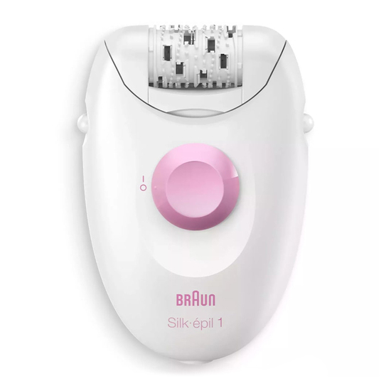 Epilator Braun SE1-000, Bela / Roze