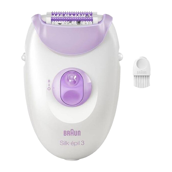 Epilator Braun SE3-000, Bela / Ljubičasta