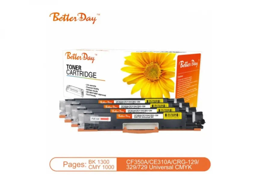 Toner BetterDay CE312A/CF352A, CP1025/M175/M176/M177, zam. kaseta za HP Yellow 1k