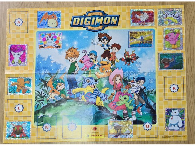 Digimon Album Panini odlično očuvan 86/180