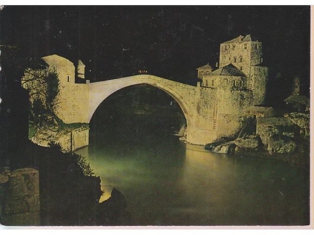 MOSTAR / Stari most 1963. - pre rušenja hrvatskih Zengi