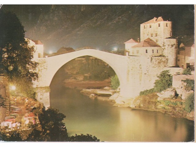 MOSTAR / Stari most 1980. - pre rušenja hrvatskih Zengi