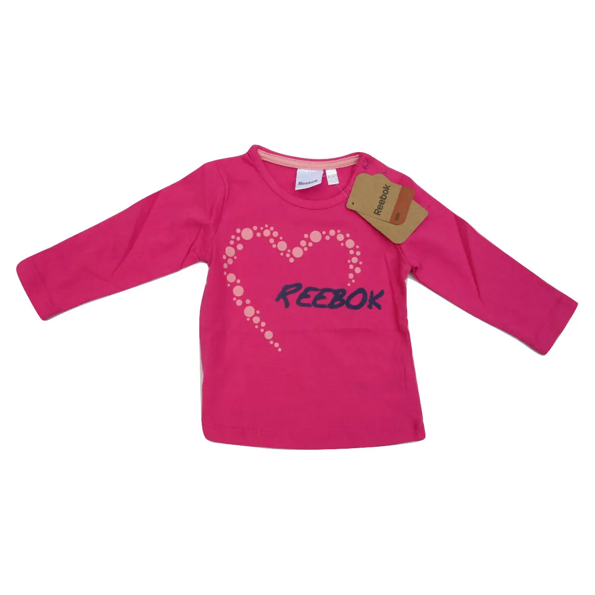 Reebok Majica za devojcice dugih rukava, Roze