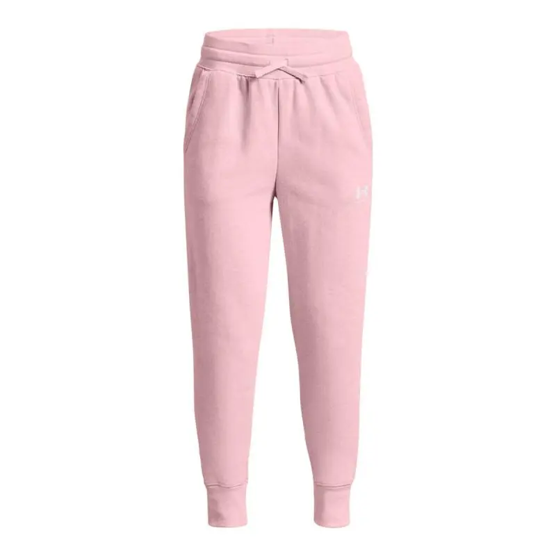 UNDER ARMOUR Donji deo trenerke za devojčice Rival Fleece LU Joggers 1373133-647 roze