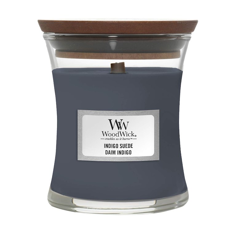 WOODWICK Indigo Suede Mini