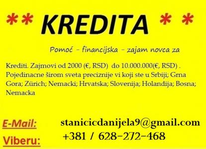 KREDIT U 30 MINUTA (+381/628272468)