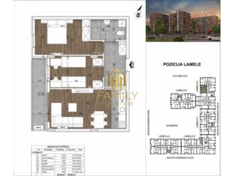 Trosoban stan 61m na prodaju idealan porodični dom