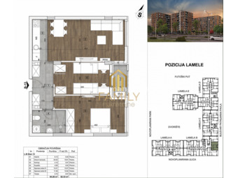 Prodaja trosobnog stana od 62m u odličnoj lokaciji Novi Sad