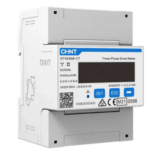 Smart Meter CHINT DTSU666 TPM-CT, 3-fazni