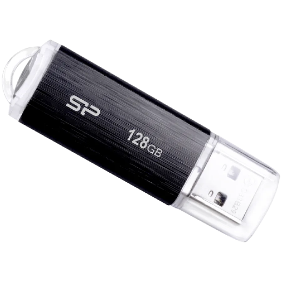 Silicon Power Blaze - B02 128GB Pendrive USB 3.2 Gen 1 Entry Level Universal Flash Drive, Black, EAN: 4712702646481