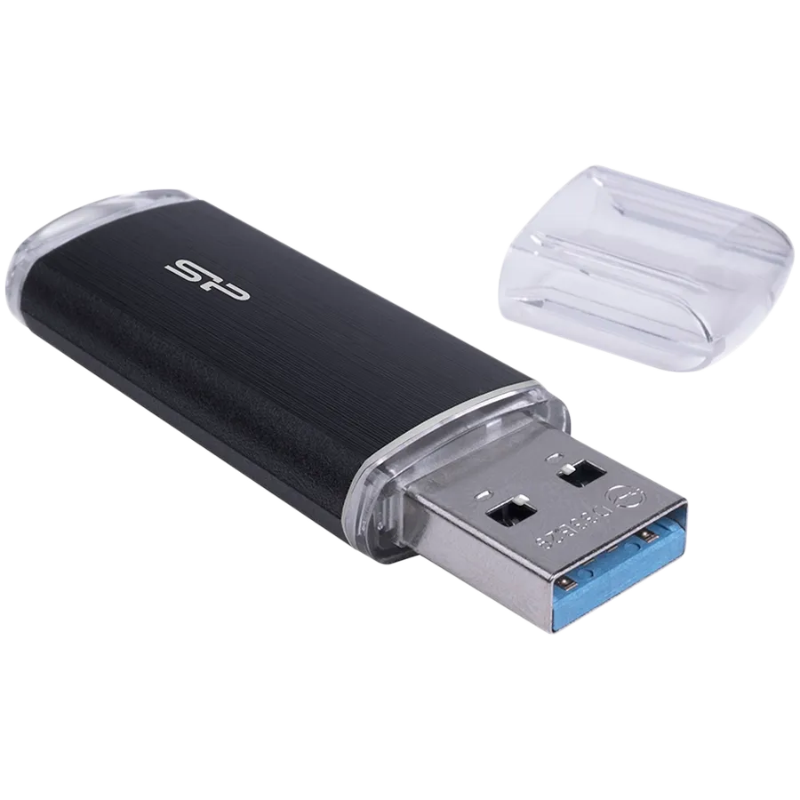 USB Flash Silicon-Power Blaze B02 256GB USB 3.2 Gen 1 Type-A Black, EAN: 4713436128946